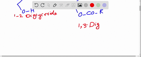 SOLVED:Draw schematic formulas for all possible 1,3-diglycerides made ...