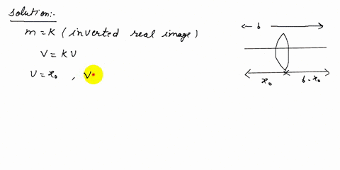 SOLVED:A light source is placed at a distance b from a screen. The ...