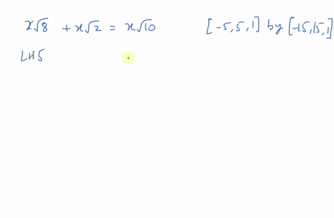 SOLVED:Determine if each operation is performed correctly by graphing the function on each side ...