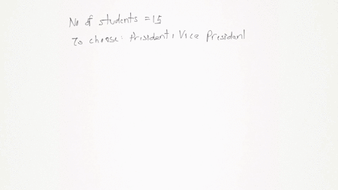 SOLVED:These exercises involve counting permutations. In how many different ways can a president ...