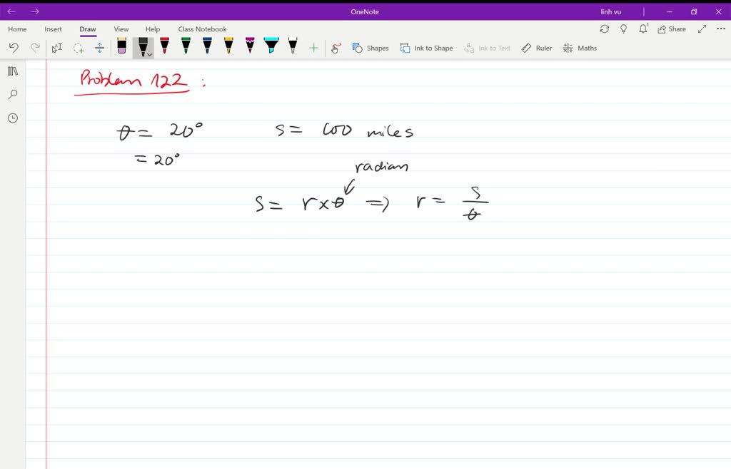 A railroad curve is laid out on a circle. What radius should be used if ...