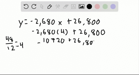 SOLVED:The straight line depreciation equation fo…