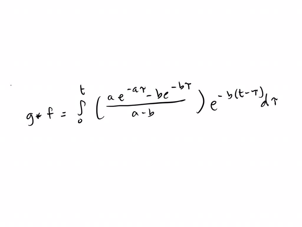 ⏩SOLVED:Use the convolution integral to find the inverse transforms… | Numerade