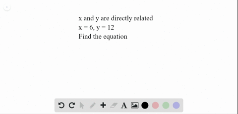 SOLVED:For the following exercises, write an equation describing the ...