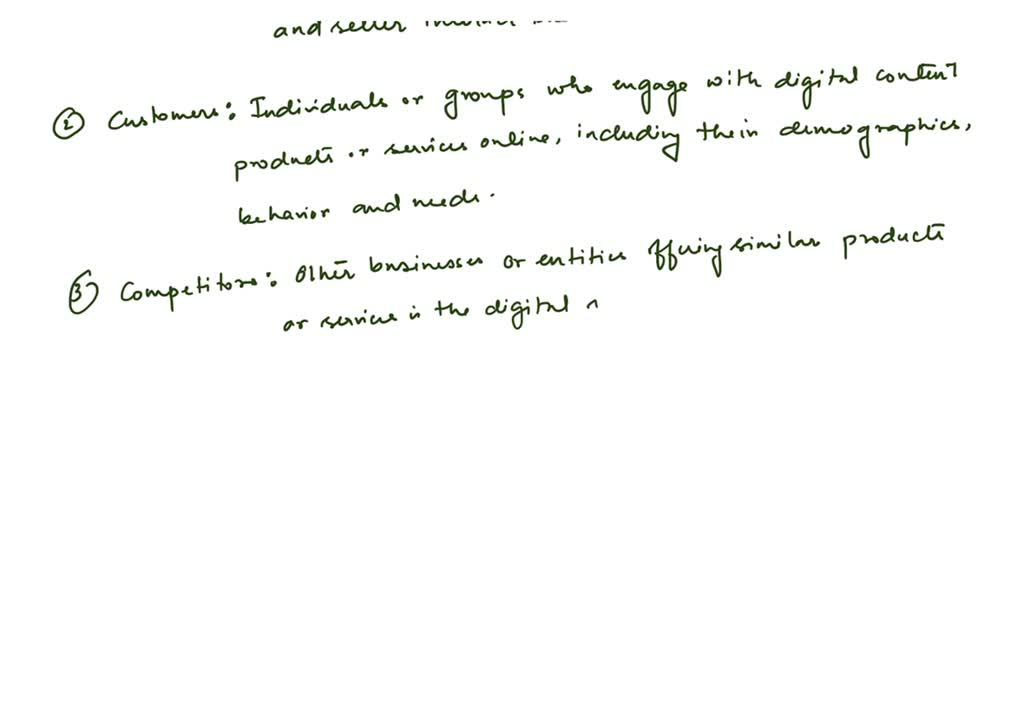 ⏩SOLVED:Explain the components of the digital market environment ...