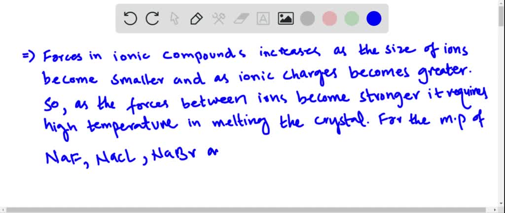 SOLVED:The melting points of \mathrm{NaF}, \mathrm{NaCl}, \mathrm{NaBr ...