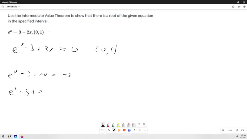 Use the Intermediate Value Theorem to show that there is a root of the ...