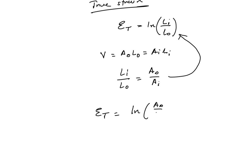 Demonstrate that Equation 6.16 , the expression defining true strain ...