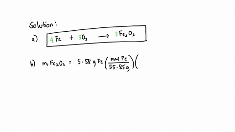 ⏩SOLVED:The reaction between iron and bromine is 2 Fe+3 Br2 →2 FeBr3 ...