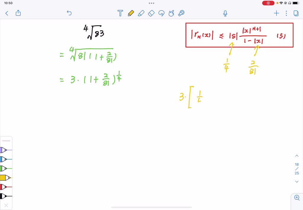 ⏩SOLVED:Use a binomial series to approximate the number with an… | Numerade