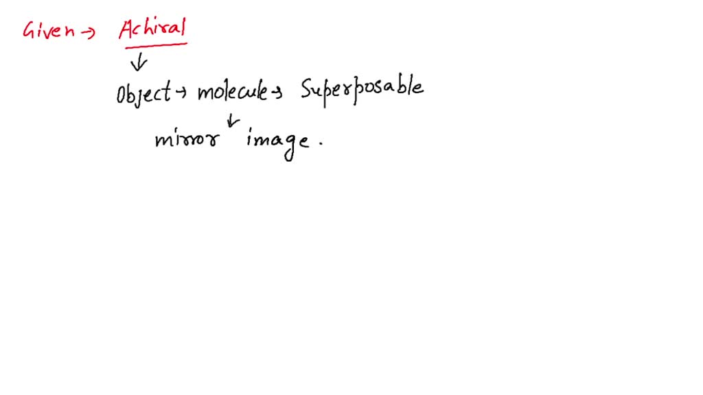 SOLVED:What does the term achiral mean? Give two examples.