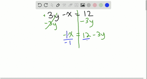 SOLVED:Rewrite the equation so that x is a function of y . Then use the result to find x when y ...