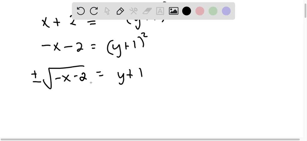 SOLVED:Determine the two equations necessary to graph each horizontal parabola using a graphing ...