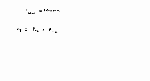 SOLVED:A closed container contains equal number of oxygen and hydrogen molecules at a total ...