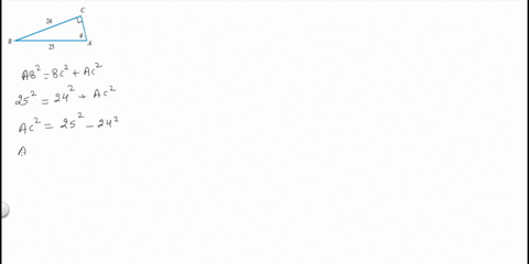 SOLVED:Use the Pythagorean Theorem to find the length of the missing side of each right triangle ...