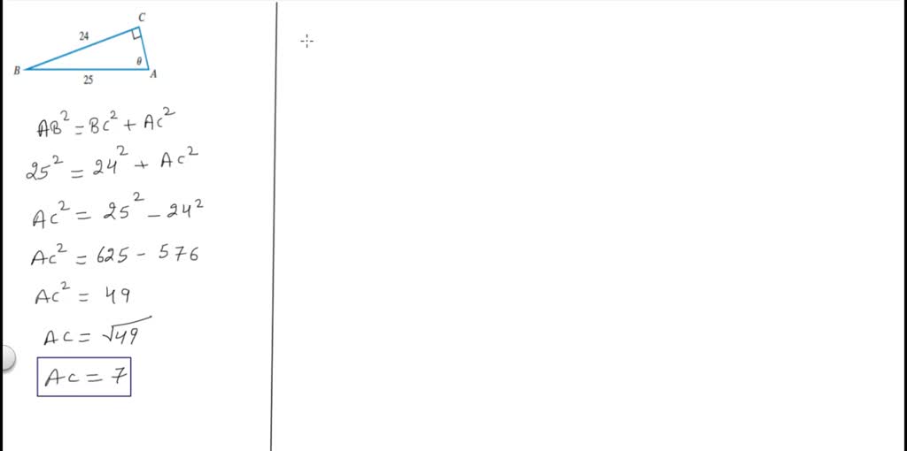 SOLVED:Use the Pythagorean Theorem to find the length of the missing ...