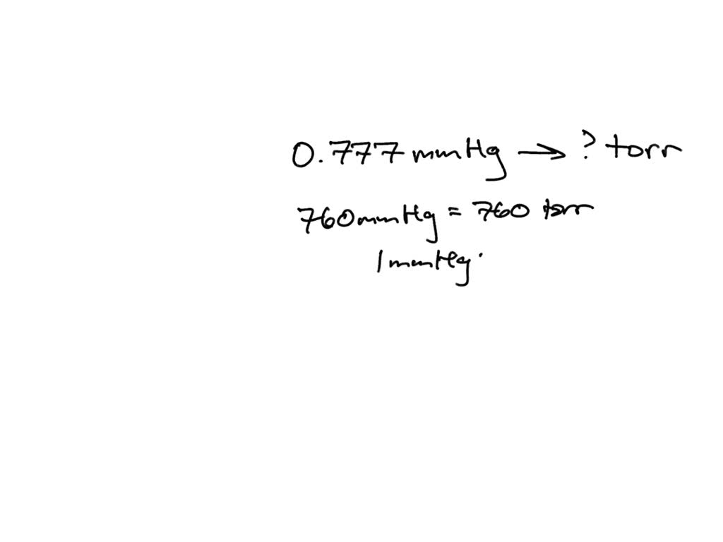 ⏩SOLVED:The torr (Torr) is a non-SI unit of pressure with a ratio of ...