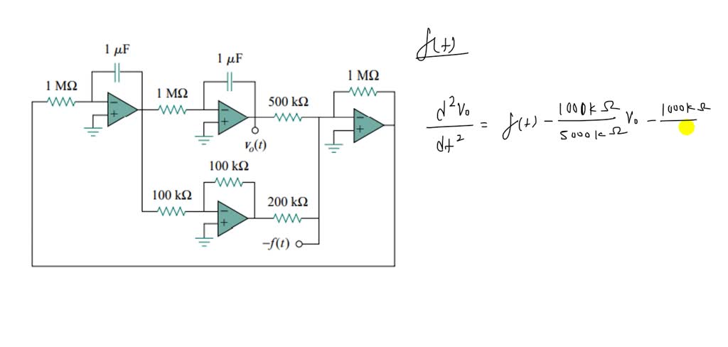Figure 6 86 Presents An Analog Computer Designed To Solve A Differential Equation Assuming F T