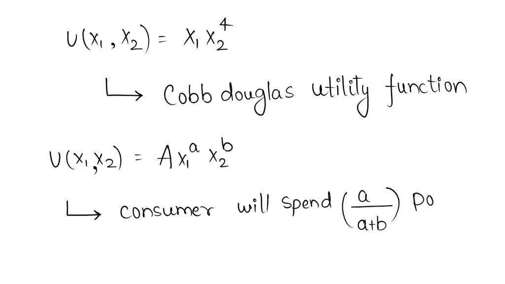 SOLVED:Suppose that a consumer has a Cobb-Douglas utility function and ... SOLVED:Suppose that a consumer has a Cobb-Douglas utility function and ...