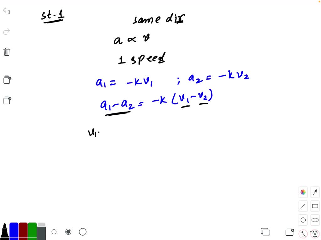 SOLVED Statement 1 When Two Particles Travelling In A Straight Line In 