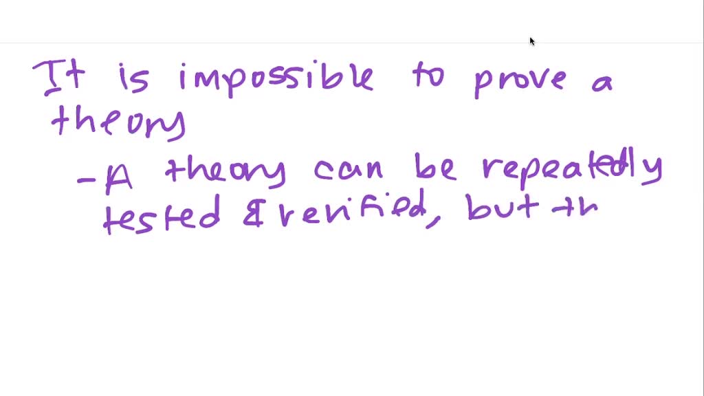 SOLVED:In order to prove a psychological theory, (A) you need to run an ...