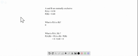 ⏩SOLVED:Assume that we have two events, A and B, that are mutually ...