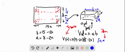 SOLVED:Optimal Dimensions You are planning to make an open rectangular box from an 8- by 15-in ...