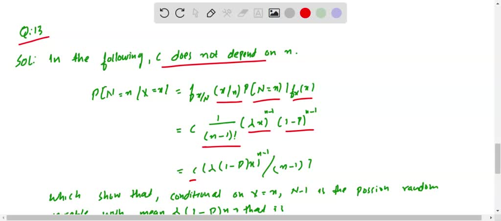 SOLVED: Let N be a geometric random variable with parameter p. Suppose ...
