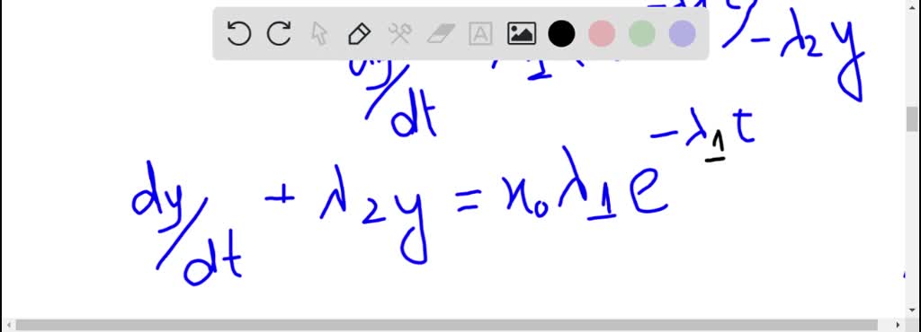 SOLVED:Radioactive Decay Series The following system of differential ...