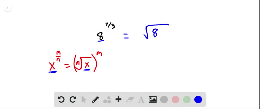 SOLVED:Rewrite the expression using radical notation. 8^7 / 3 SOLVED:Rewrite the expression using radical notation. 8^7 / 3