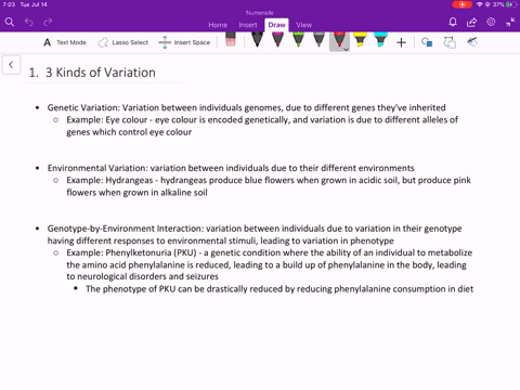 What is the difference between genetic variation, environmental ...