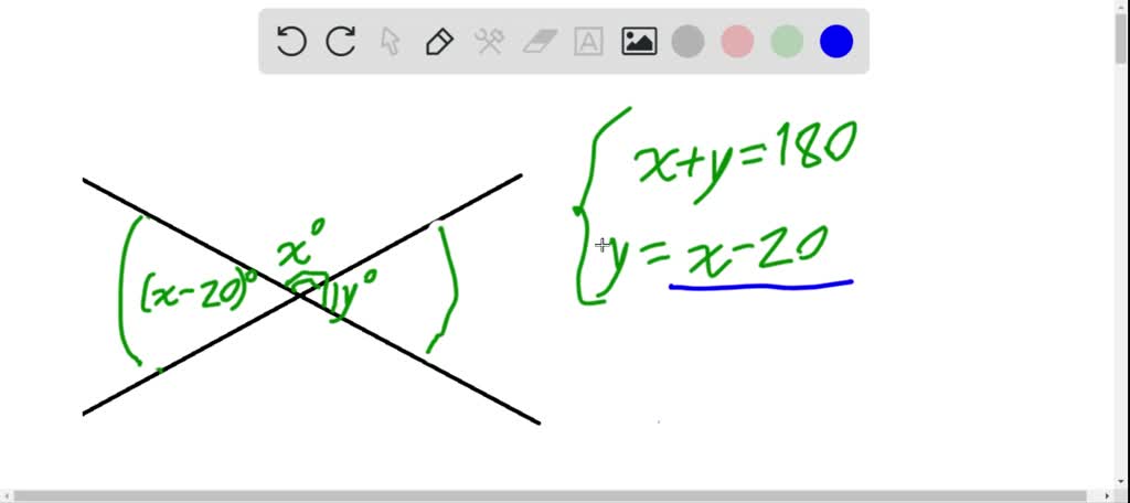 SOLVED:Find the measures of the angles marked x and y . Remember that ...