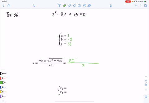 SOLVED:In each of the following, solve the given quadratic equation ...