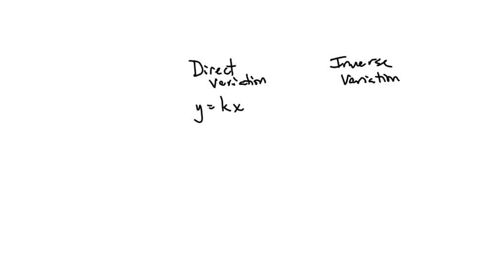 Solved Find A Mathematical Model For The Verbal Statement F Varies Directly As G And Inversely