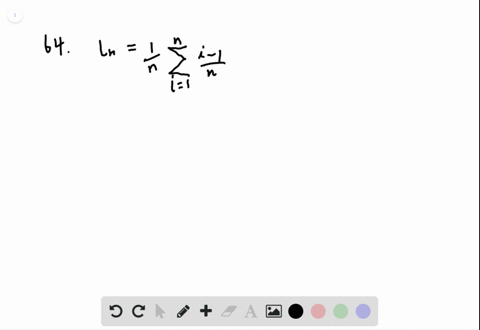 SOLVED:In the following exercises, express the limits as integrals. \lim _{n \rightarrow \infty ...