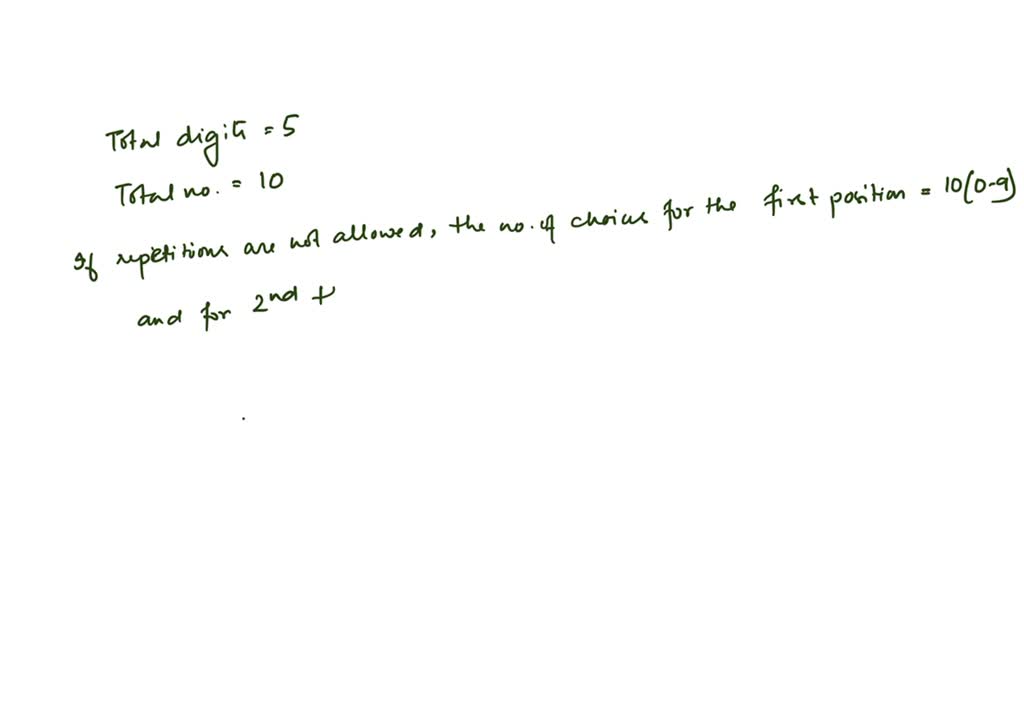 SOLVED Zip Codes How Many 5 digit Zip Codes Are Possible If Digits Can