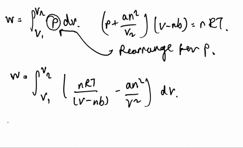 SOLVED: (a) Derive the equation for the work of reversible isothermal ...