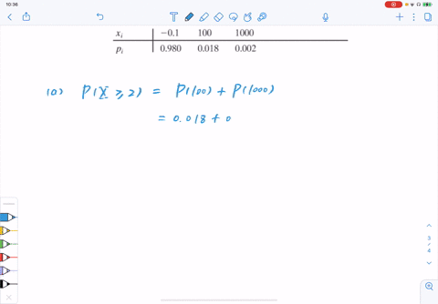SOLVED:A discrete probability distribution for a random variable X̅ is given. Use the given ...