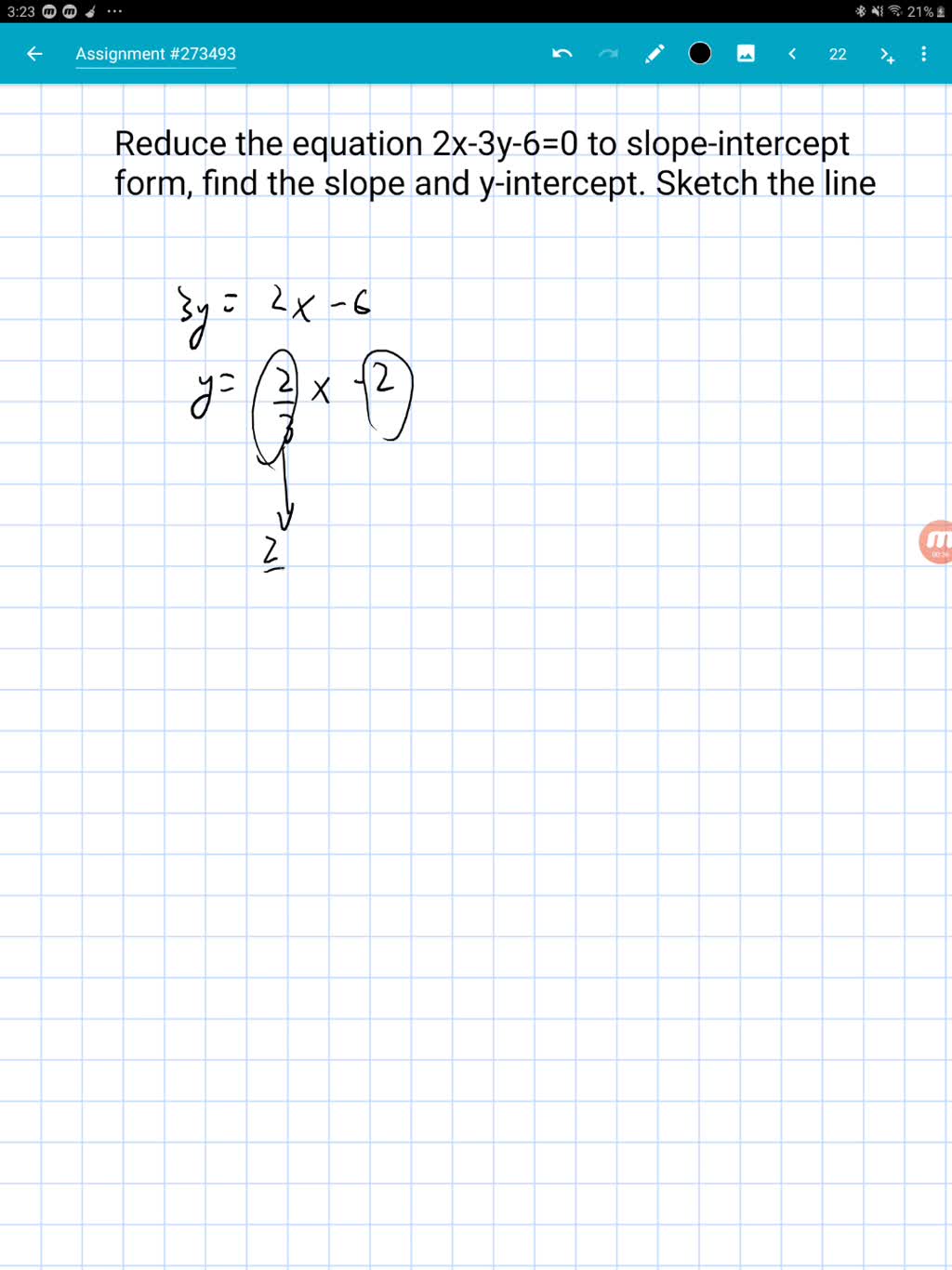 SOLVED Reduce The Equations To Slope intercept Form And Find The Slope