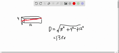 SOLVED:Find the length of a diagonal of the rectangular prism at right. If the length, width ...