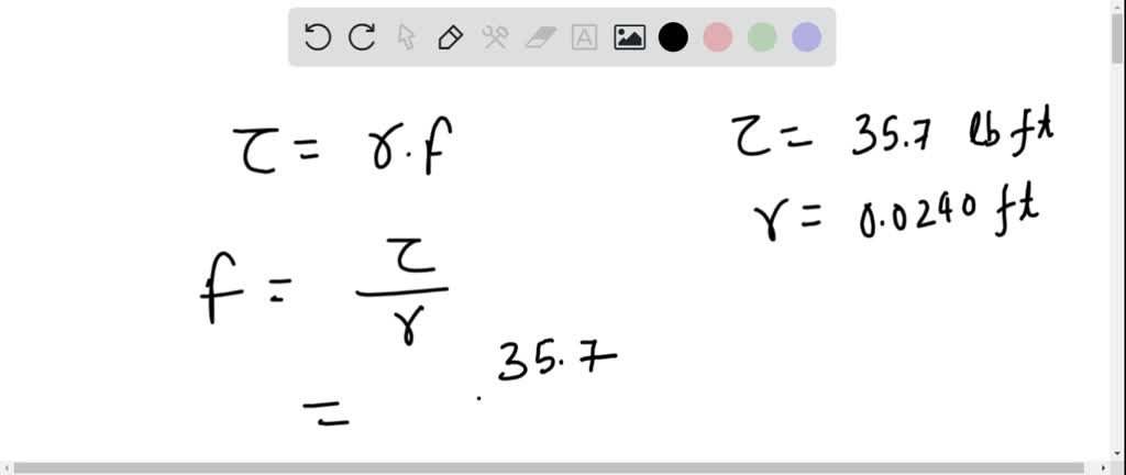 Assume that each force is applied perpendicular to the torque arm ...