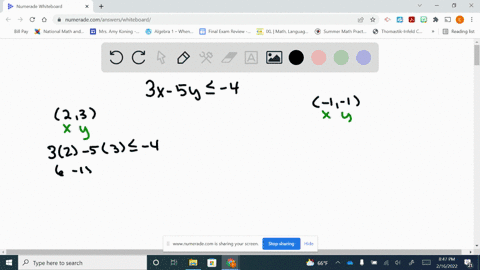 SOLVED:Determine whether the ordered pairs given are solutions of the ...