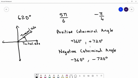 SOLVED:If the given angle is in standard position, find two positive ...