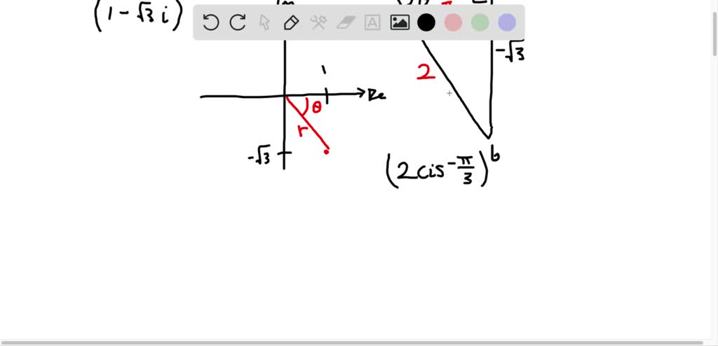 SOLVED:Use De Moivre's Theorem to find each expression. (1-i √(3))^6