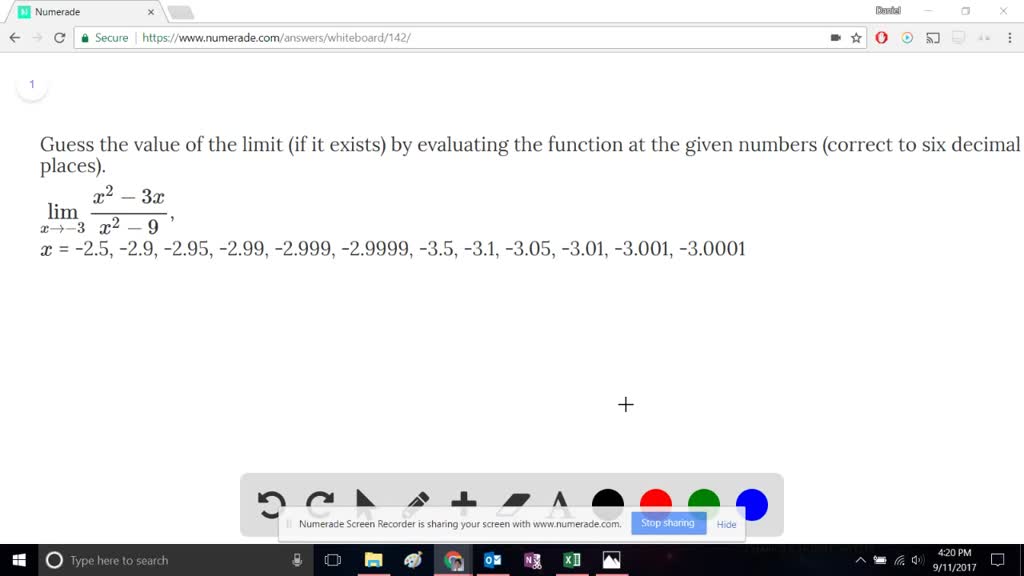 Guess The Value Of The Limit If It Exists By Evaluating The Function