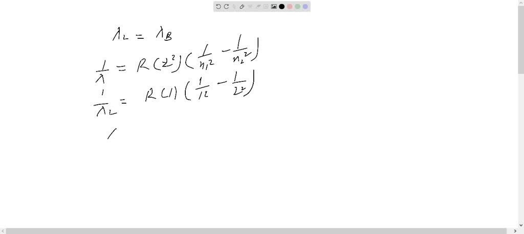 SOLVED:The wave length of the first line of Lyman series for hydrogen ...