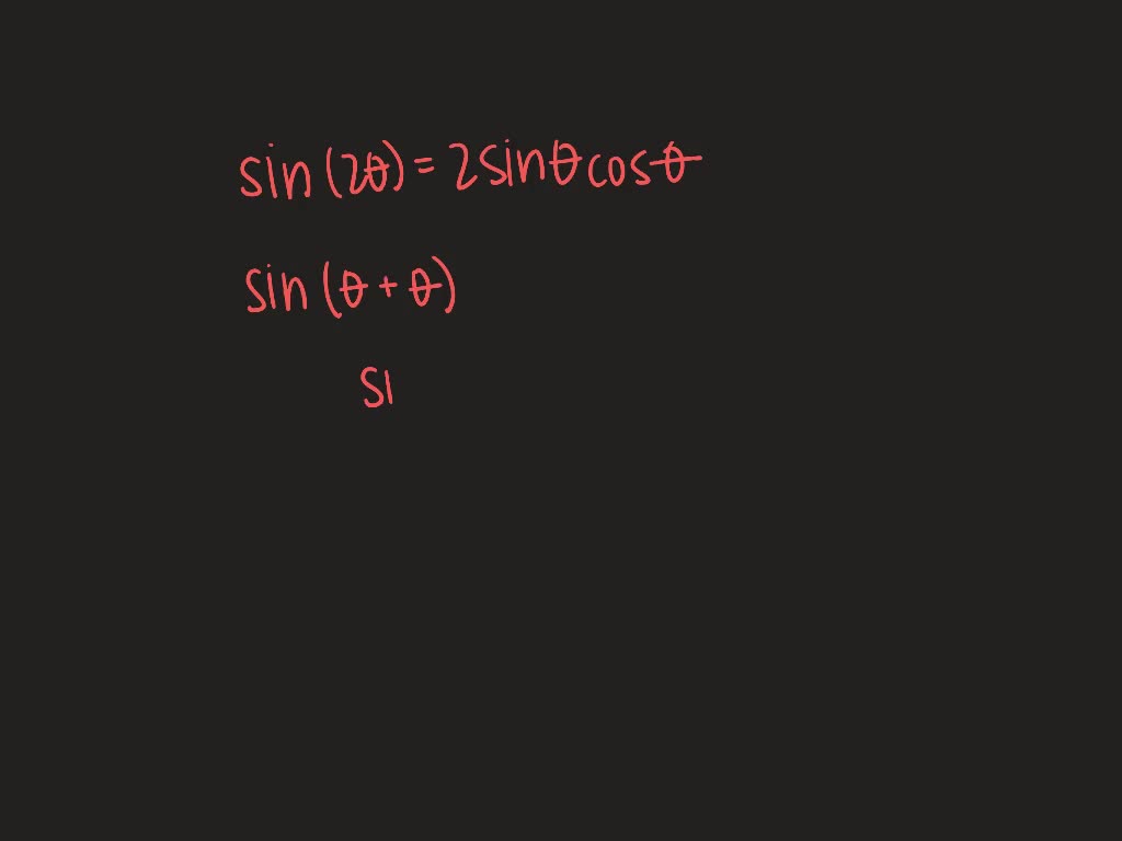 SOLVED Use An Angle Sum Identity To Verify Each Identity Sin2 2 Sin cos 