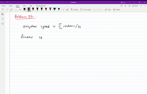 SOLVED:The angular speed of a point on Earth is (π)/(12) radian per ...