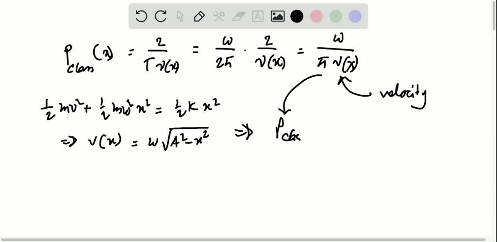 SOLVED:a. Derive an expression for the classical probability density ...