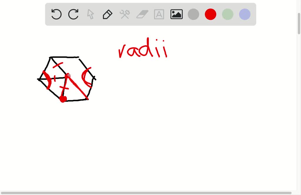SOLVED:What does a radius of a regular polygon do to the angle of the ...